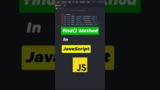 find() Method in JavaScript | Real World Use Case Explained #find #method #coding #codeblocks