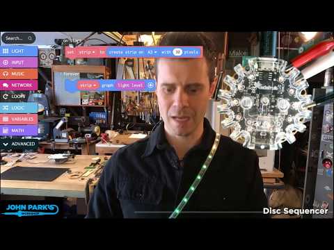 MakeCode Minute: External NeoPixel Strip Graph @adafruit @johnedgarpark #adafruit @MSMakeCode: A ...