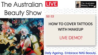 HOW TO COVER TATTOOS WITH MAKEUP. LIVE DEMO