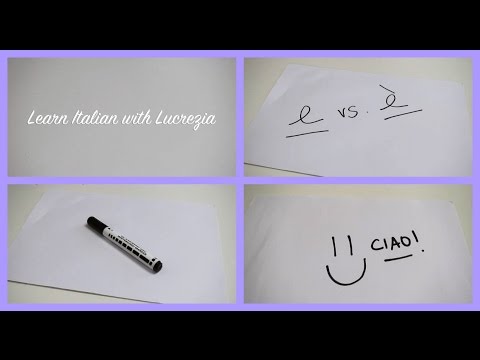 Italian pronunciation: “e” vs. “è” – Learn Italian with Lucrezia