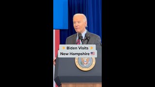 President Joe Biden Visits NH! ????????✨