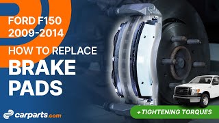 How to replace the Front Brake Pads 2009-2014 Ford F150 🛻