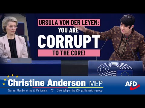 VIDEO: Christine Andersson (AfD) leest Ursula von der Leyen de les | E.J. Bron