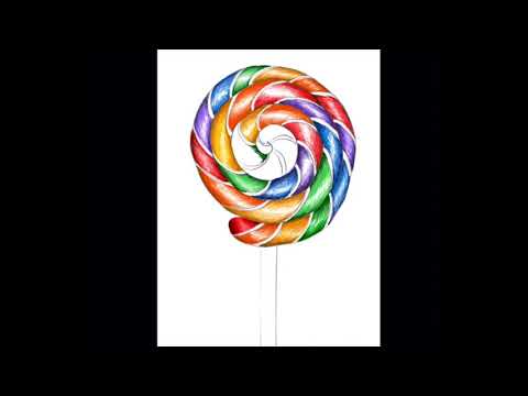 Rainbow Lollipop Drawing Step by Step Tutorial – I'm Youtuber – Follow ...