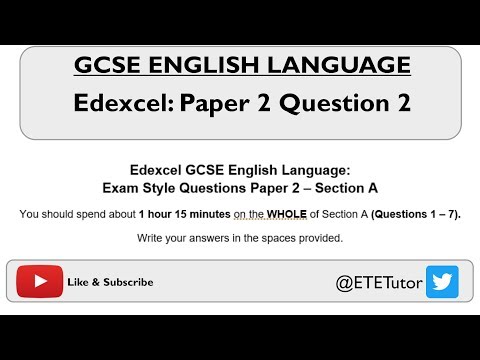 Edexcel English Language Paper 2 Practice – RESMORTCLICHTEAR