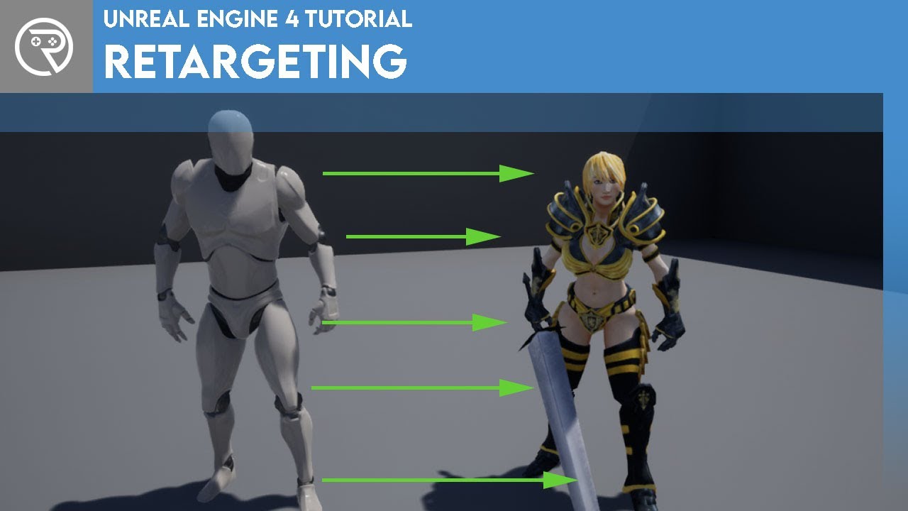 UE4 Skeleton Retargeting Mixamo Tutorial – YouTube – DarknessFX GameDev – DFX.lv