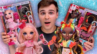 Let's Make Some Crystals! NEW Rainbow High Dolls! Resin Demo, Hair Makeover, Unboxing & Review!