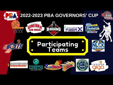 PBA Governor’s Cup | PBA Participating Teams 2022-2023 PBA Governor’s Cup 2023 | RdmDesigns