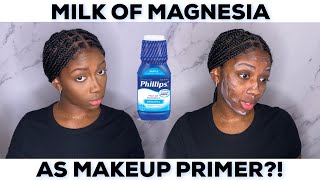Milk of Magnesia As Makeup Primer | Good for Oily Skin? | Niara Alexis