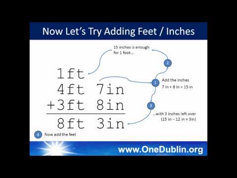 Adding Different Units – a OneDublin.org Math Tutorial Video ...