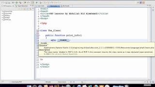 CLASS constant | PHP 101