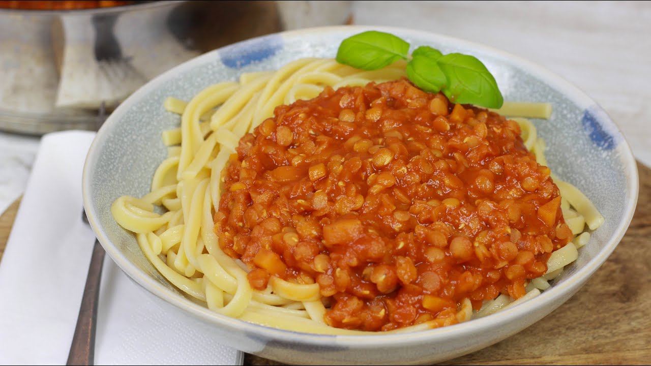 Rote-Linsenbolognese – Einfache Rezepte