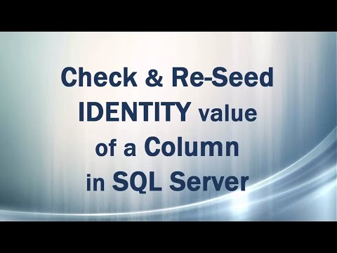 Check and ReSeed IDENTITY column value in a table | SQL with Manoj