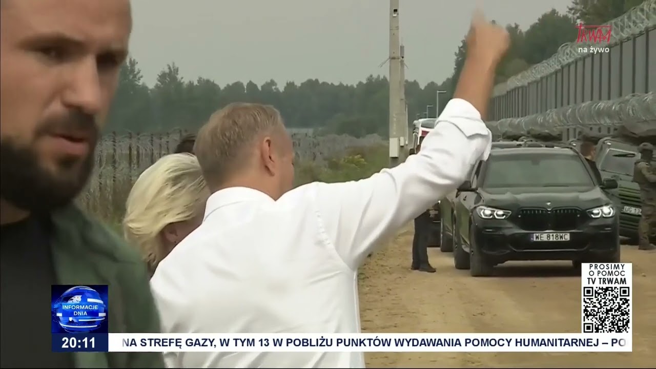 D. Tusk i U. von der Leyen na granicy polsko-białoruskiej rozmawiali o bezpieczeństwie i ...