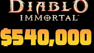 Diablo Immortal Cost $540,000