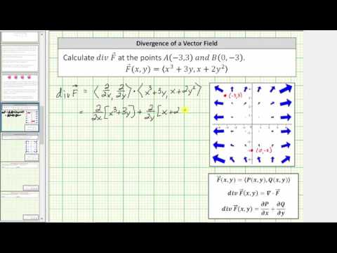 Determine the Divergence of a 2D Vector Field (Basic) | Math Help from Arithmetic through ...