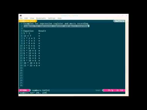 Vim’s expression register and macros | Gergap's Weblog
