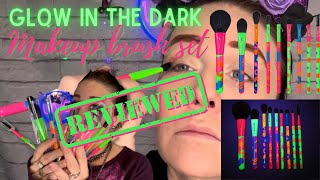 Glow in the Dark Makeup Brush Set from Amazon Review