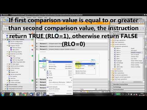 PLC programming tutorial – Comparator operations – PLC ONE