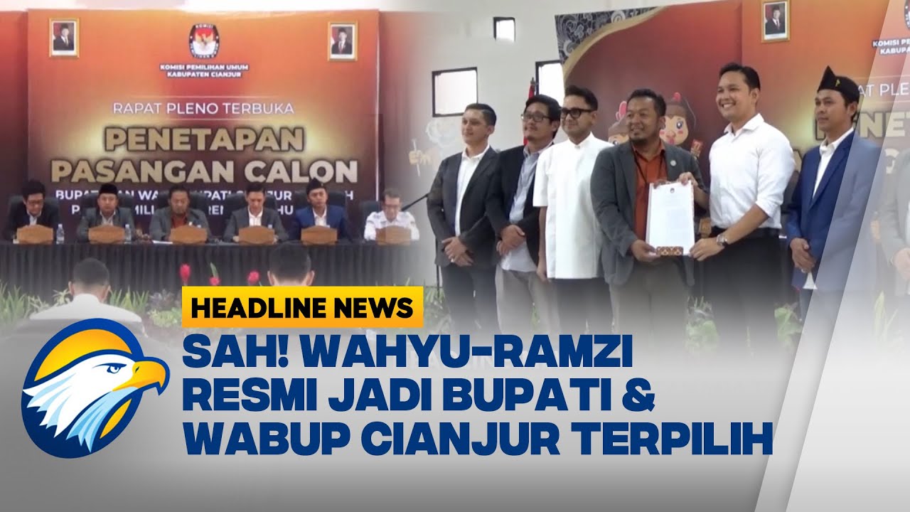 KPUD Cianjur Tetapkan Wahyu-Ramzi sebagai Bupati dan Wakil Bupati Terpilih - Pasar Rakyat Cipanas