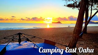 Camping East Oahu | Most Epic Sunrise Ever! Best 24 Hours On The Beach!
