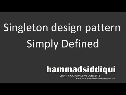 Singleton design pattern – Hammad Siddiqui