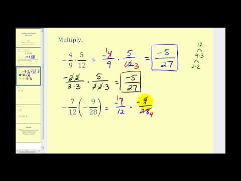 Multiplying Signed Fractions | Math Help from Arithmetic through Calculus and beyond