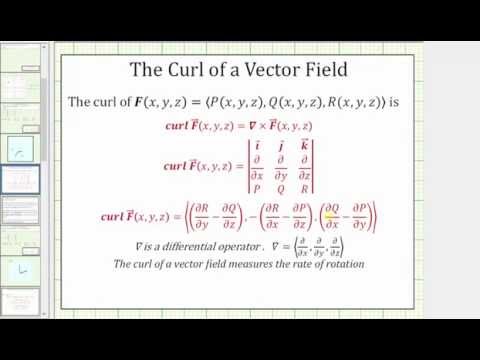 Ex 1: Determine the Curl of a Vector Field (2D) | Math Help from Arithmetic through Calculus and ...