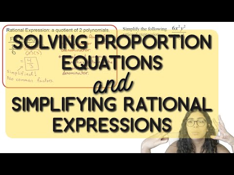 Extra Topic 9: Proportions and Simplifying Rational Expressions – MS ...