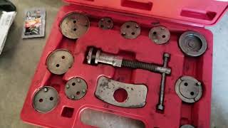 Tools needed to change brake pads on a car