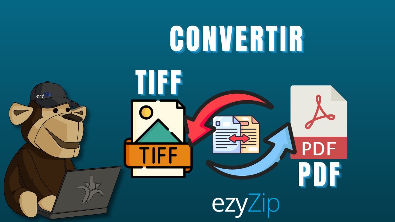 Convierte TIFF a PDF en línea (¡Rápido!) - ezyZip