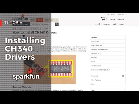 Tutorial: Installing CH340 Drivers: A New video by SparkFun Electronics – eLearnTronics