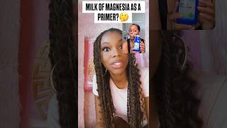 Milk of Magnesia as primer????? #primer #makeup #makeuptutorial
