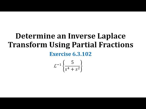 (6.3.102) Determine an Inverse Laplace Transform Using Partial Fractions | Math Help from ...