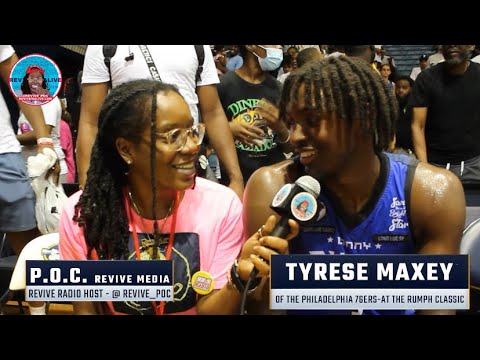 NBA PLAYOFFS: Guard Tyrese Maxey Philadelphia 76ers after the Championship at the Rumph Classic ...