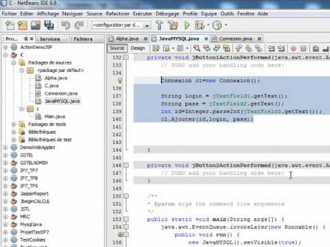 Java connexion et utilisation Mysql | JBegin