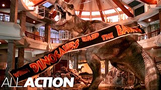 Escaping The Park - Final Scene | Jurassic Park (1993) | All Action