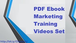 PDF Ebook Marketing Training Videos Set - 9 Videos