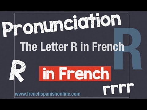 La lettre "R" - how to pronounce the letter "R" in French (Fle A1) - Le ...