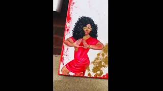 DevineArt Elephant Sistas painting Happy Founder's Day to the ladies of Delta Sigma Theta