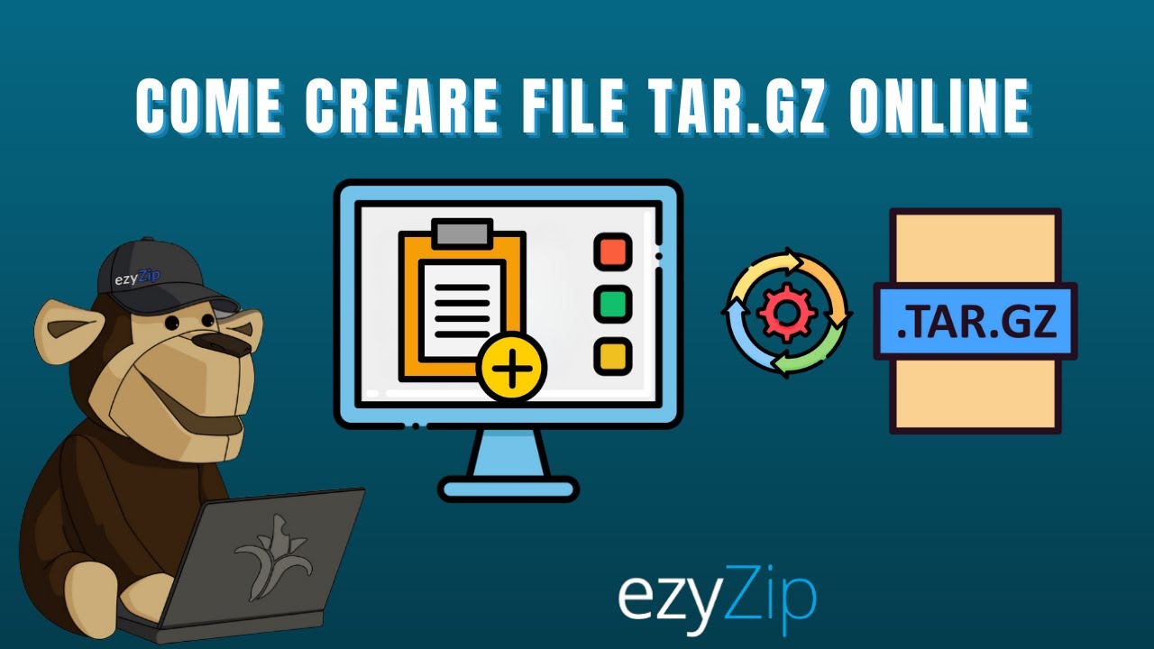 Crea archivos TAR.GZ en línea | Herramienta gratuita de compresión TAR.GZ - ezyZip