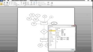 ER Diagram in MS Word Part 7 - Illustrating Participation