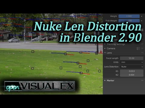 Nuke Lens Distortion in Blender 2.90 | OpenVisual FX