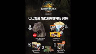 Jurassic World Rebirth Cinemark merchandise revealed #jurassicworldrebirth #jurassicworld