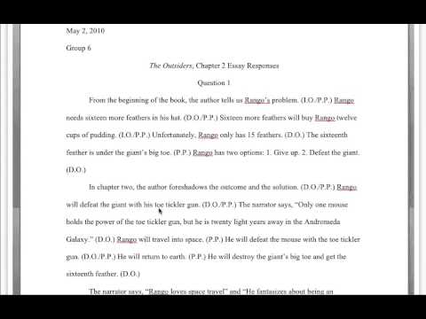 The Outsiders Response To Literature Essay – degug3ycup