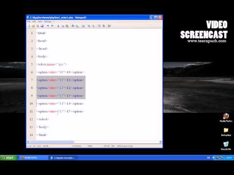 ทำ Form dropdown ตัวเลขด้วย PHP | Teerapuch Room