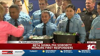 VIDEO: Amarillo chapters of Beta Sigma Phi honor first responders