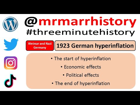 Three Minute History – Hyperinflation in Weimar Germany | Mr Marr History