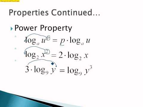 Extra Topic 7: Expanding and Condensing Logarithms – MS. CABRERA ...