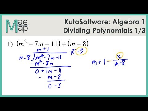 Dividing Polynomials Part 1 – Easy Peasy All-in-One High School